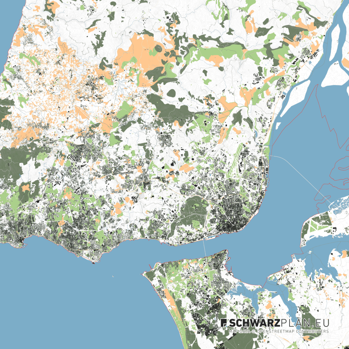Free Siteplans & Figure Ground Plans for download - SCHWARZPLAN.eu