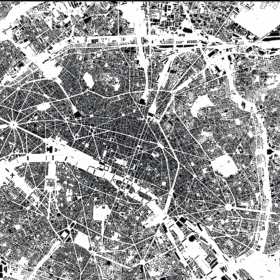 Site Plan & Figure Ground Plan of Paris for download as PDF, DWG Plan ...