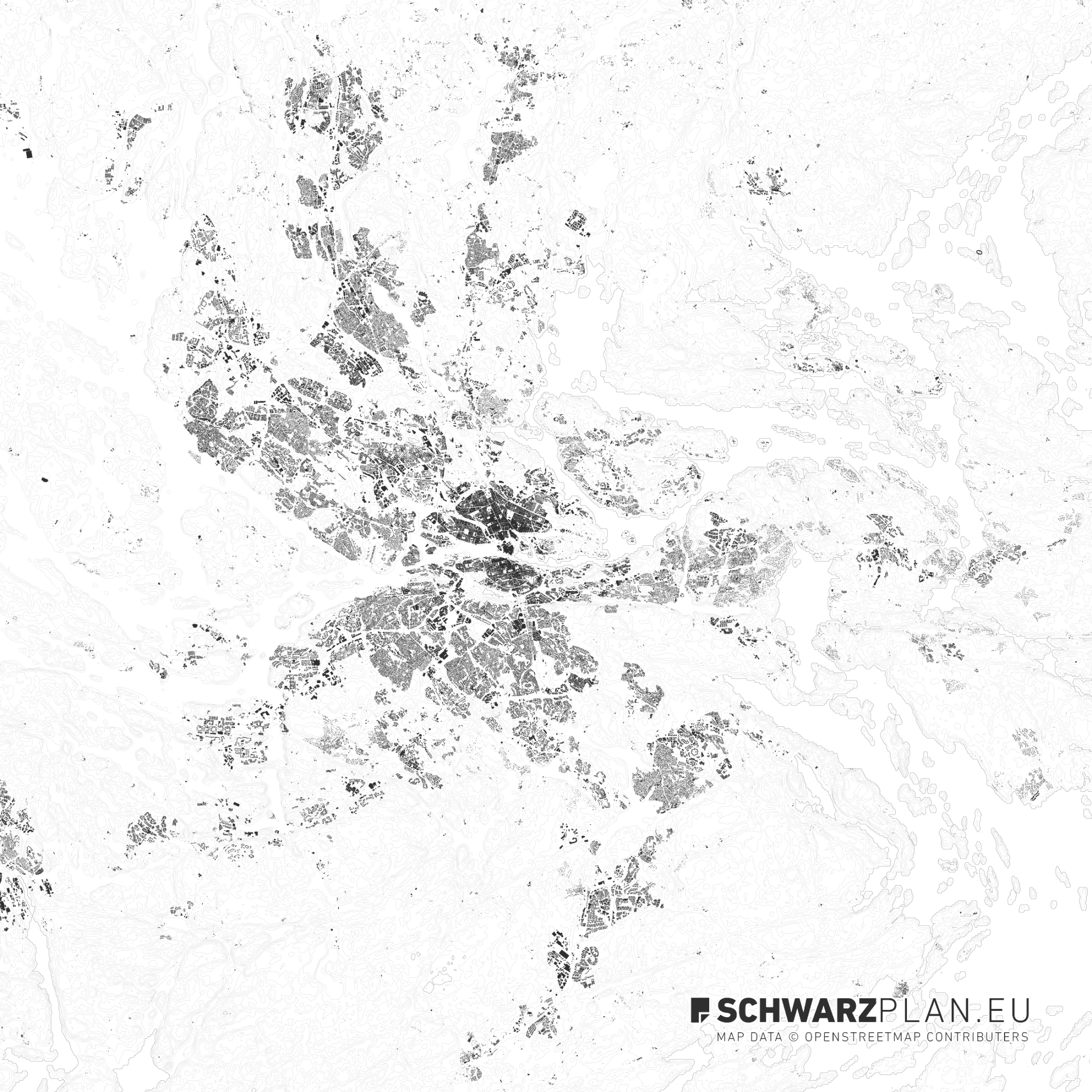 Site Plan & Figure Ground Plan of Rome for download as PDF, DWG Plan, 1 ...