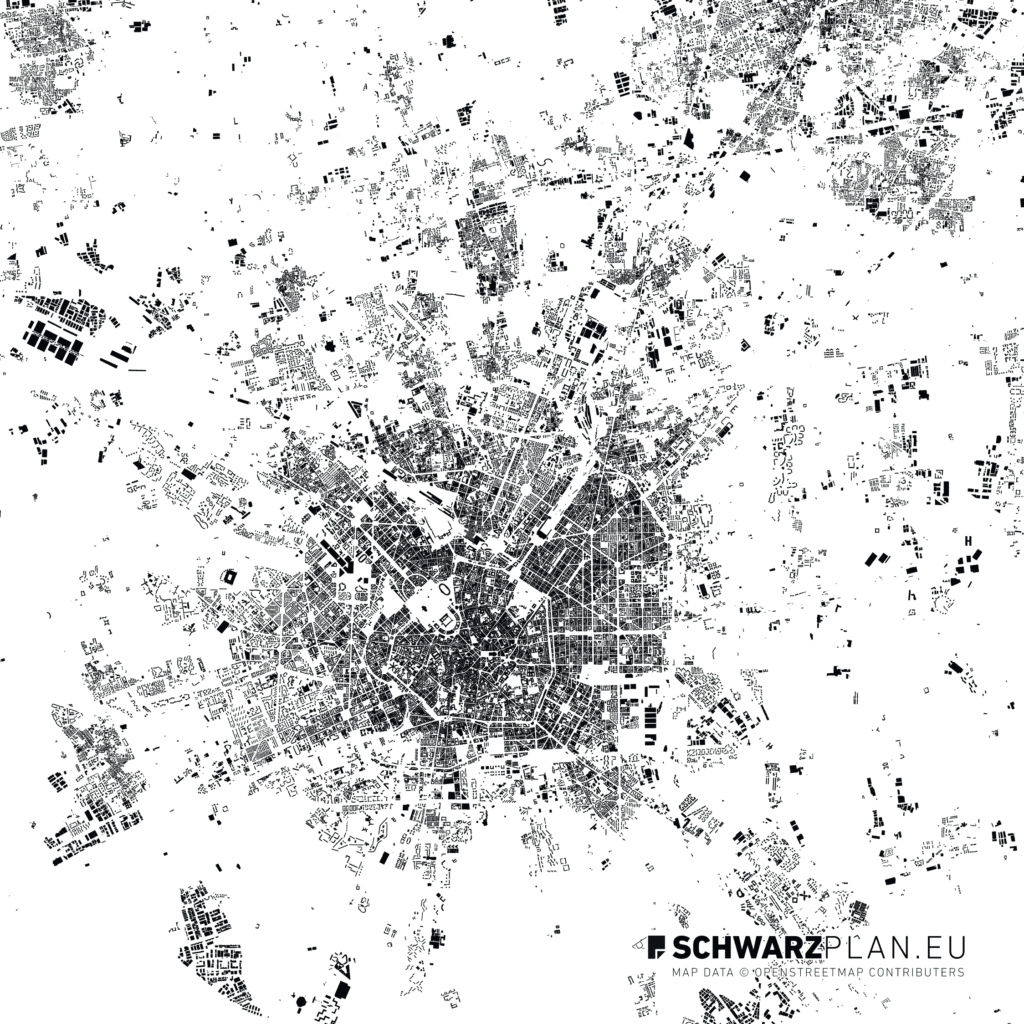 Site Plan & Figure Ground Plan of Venice for download as PDF, DWG Plan ...