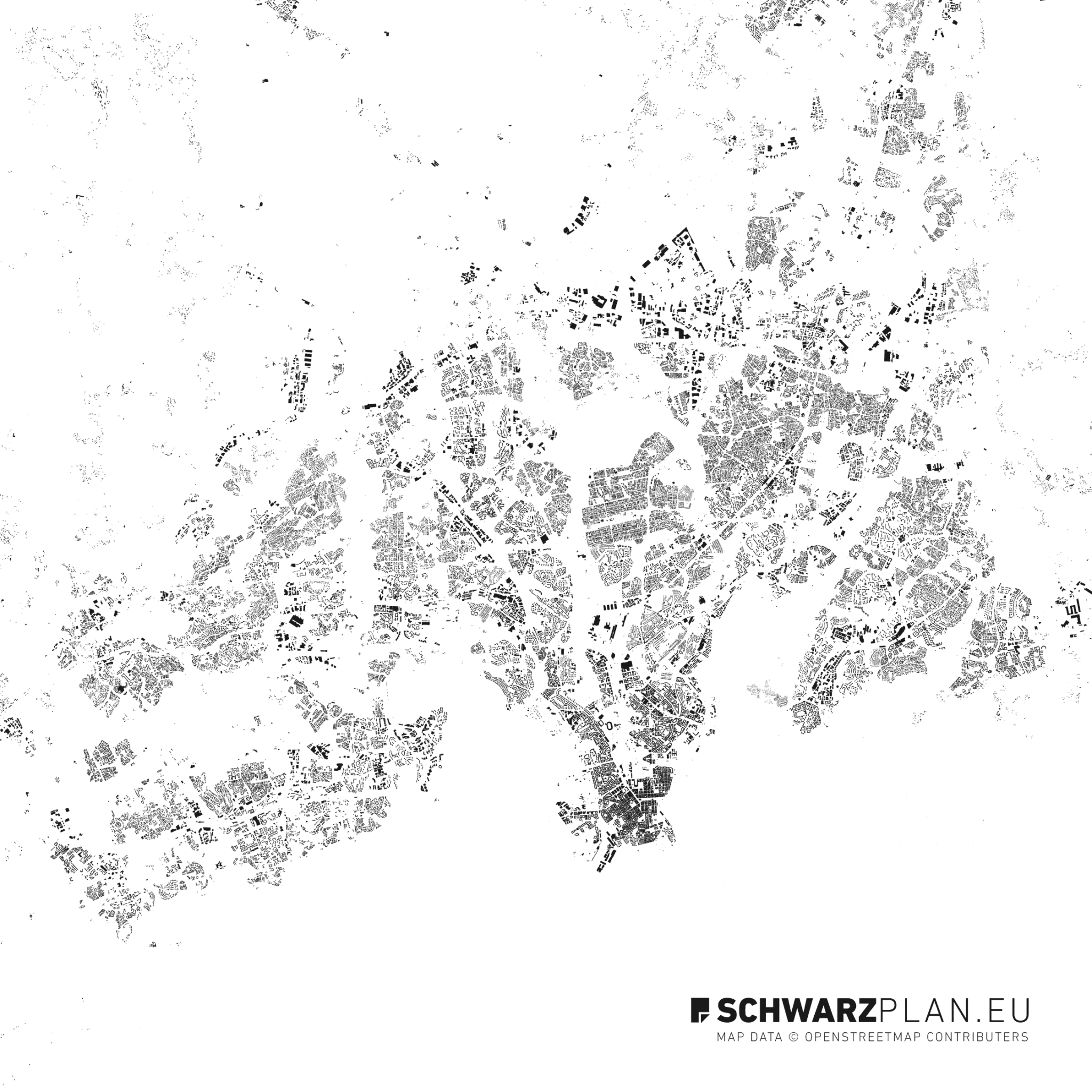 Site Plan & Figure Ground Plan of Helsinki for download as PDF, DWG ...