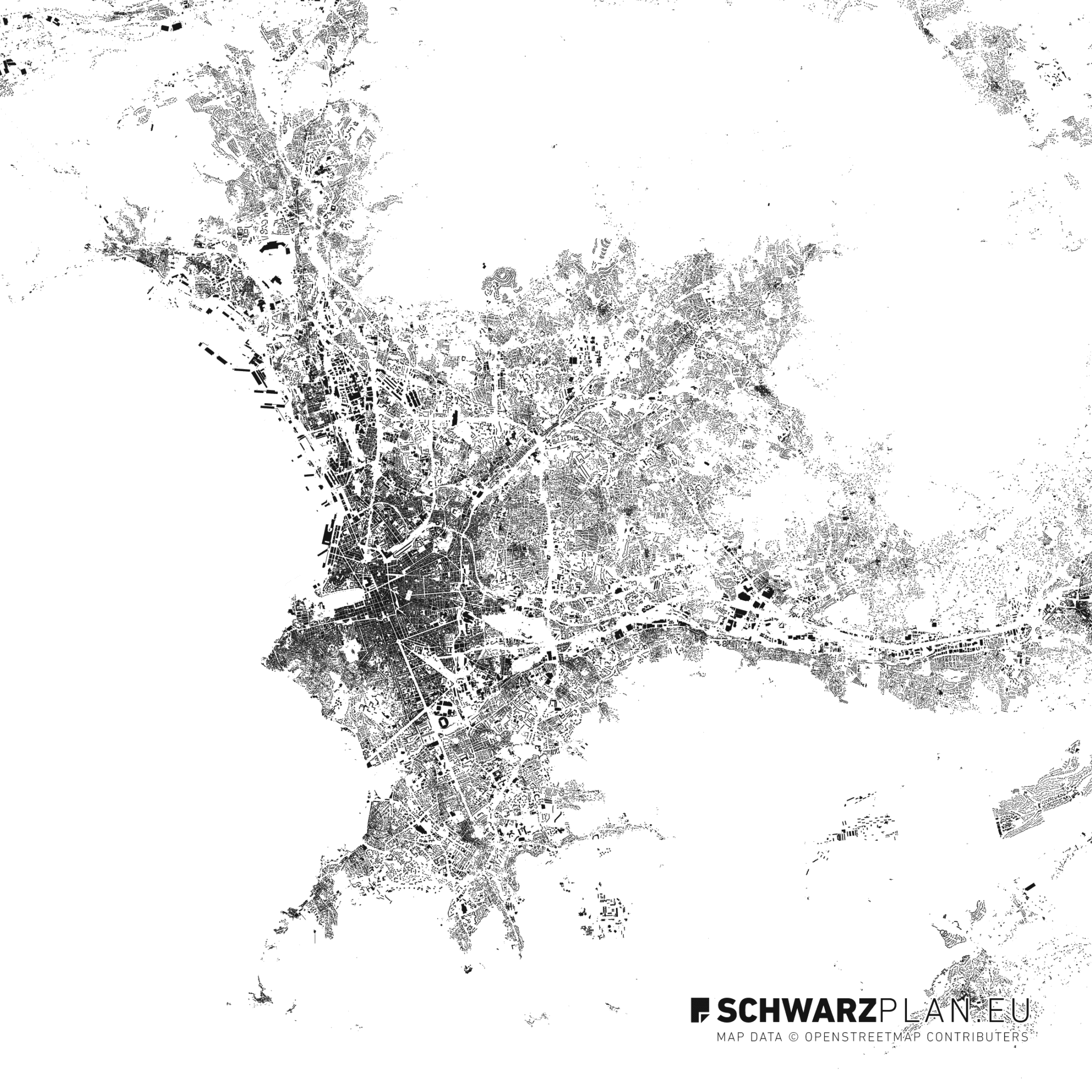 Site Plan & Figure Ground Plan of Venice for download as PDF, DWG Plan ...