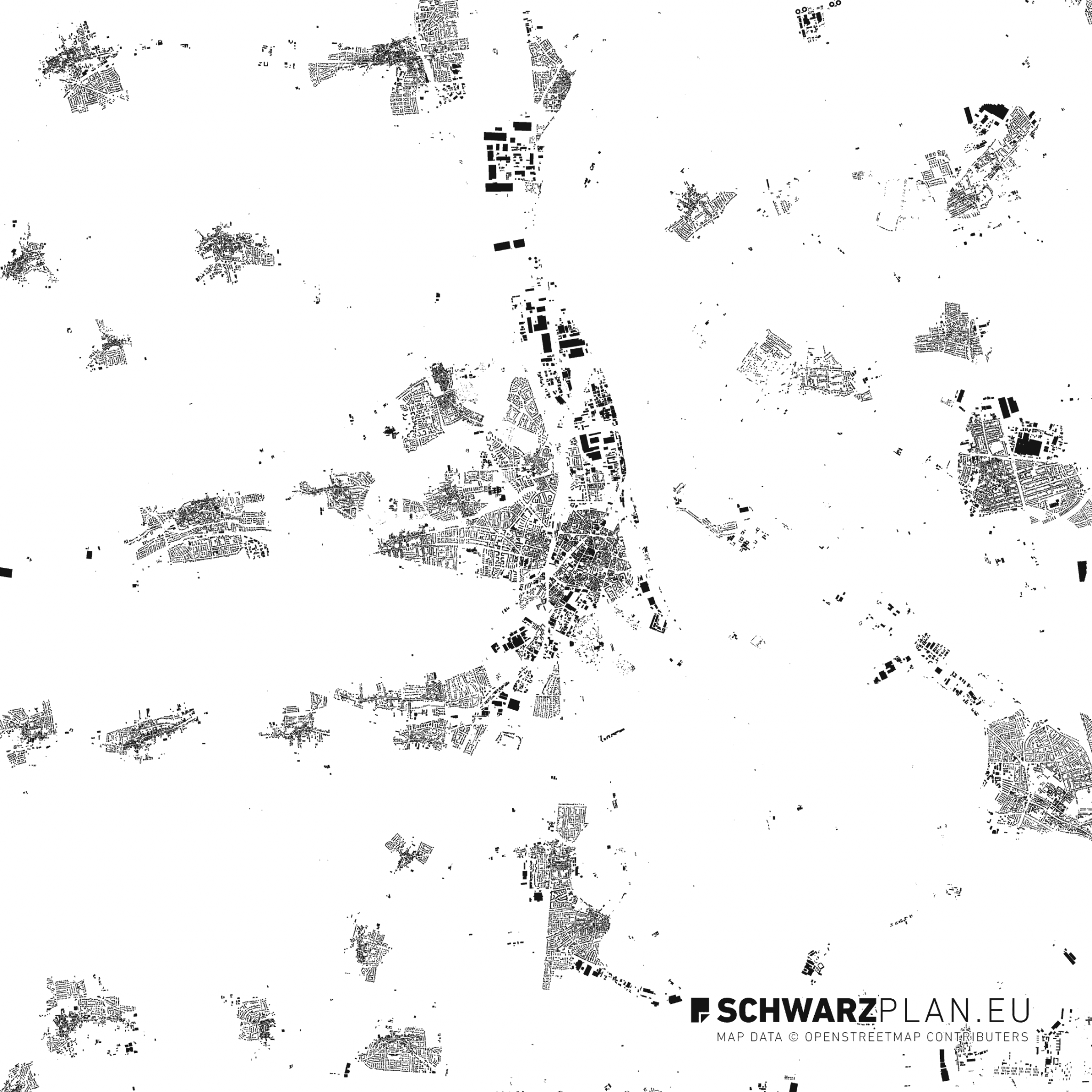 Site Plan & Figure Ground Plan of Worms for download as PDF, DWG Plan ...