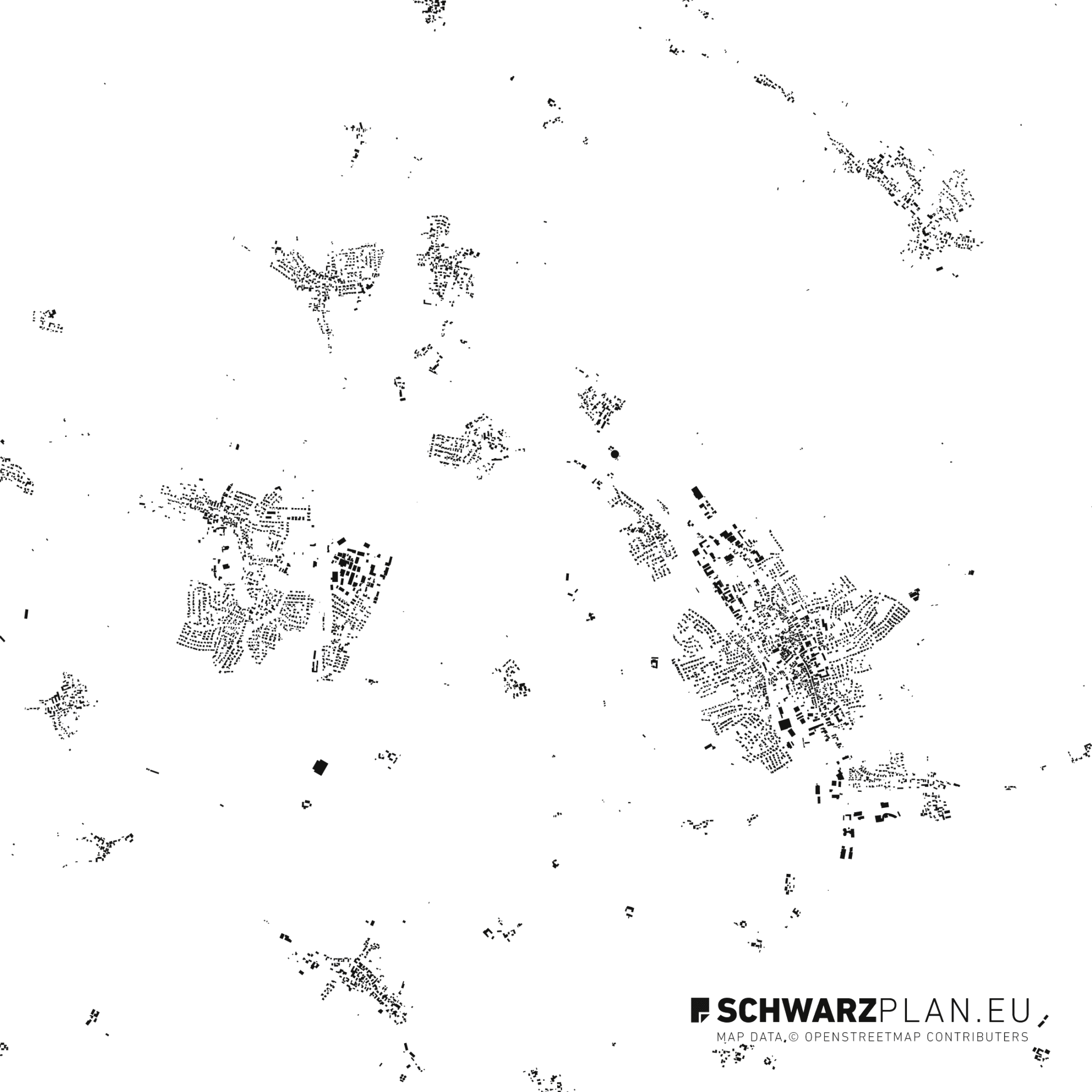 Lageplan & Schwarzplan von Wolnzach zum Download als PDF, DXF Plan, 1: ...