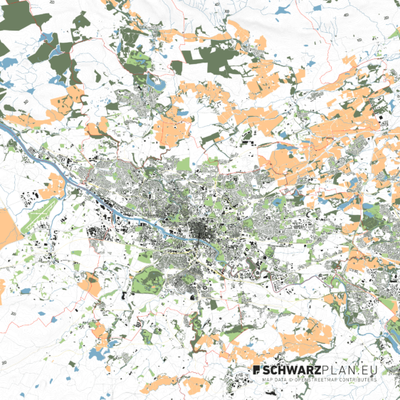 Site Plan & Figure Ground Plan of Glasgow for download as PDF, DWG Plan ...