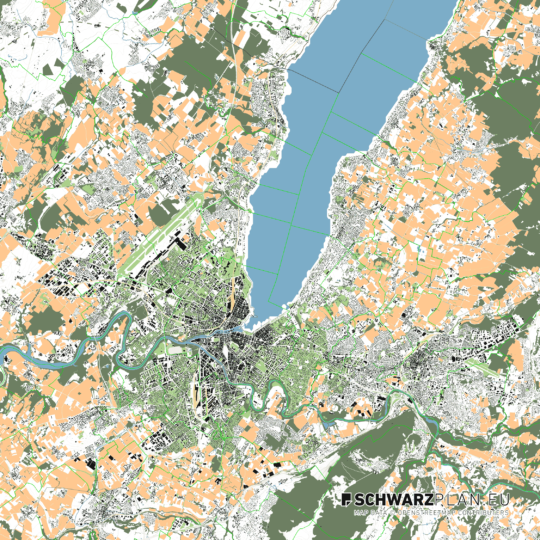 Site Plan & Figure Ground Plan of Geneva for download as PDF, DWG Plan ...