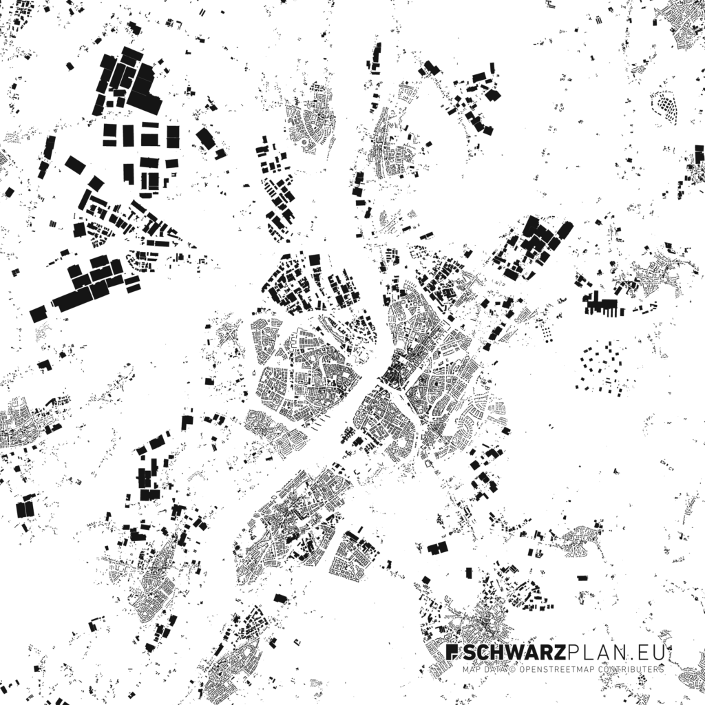 Site Plan & Figure Ground Plan of Venlo for download as PDF, DWG Plan ...